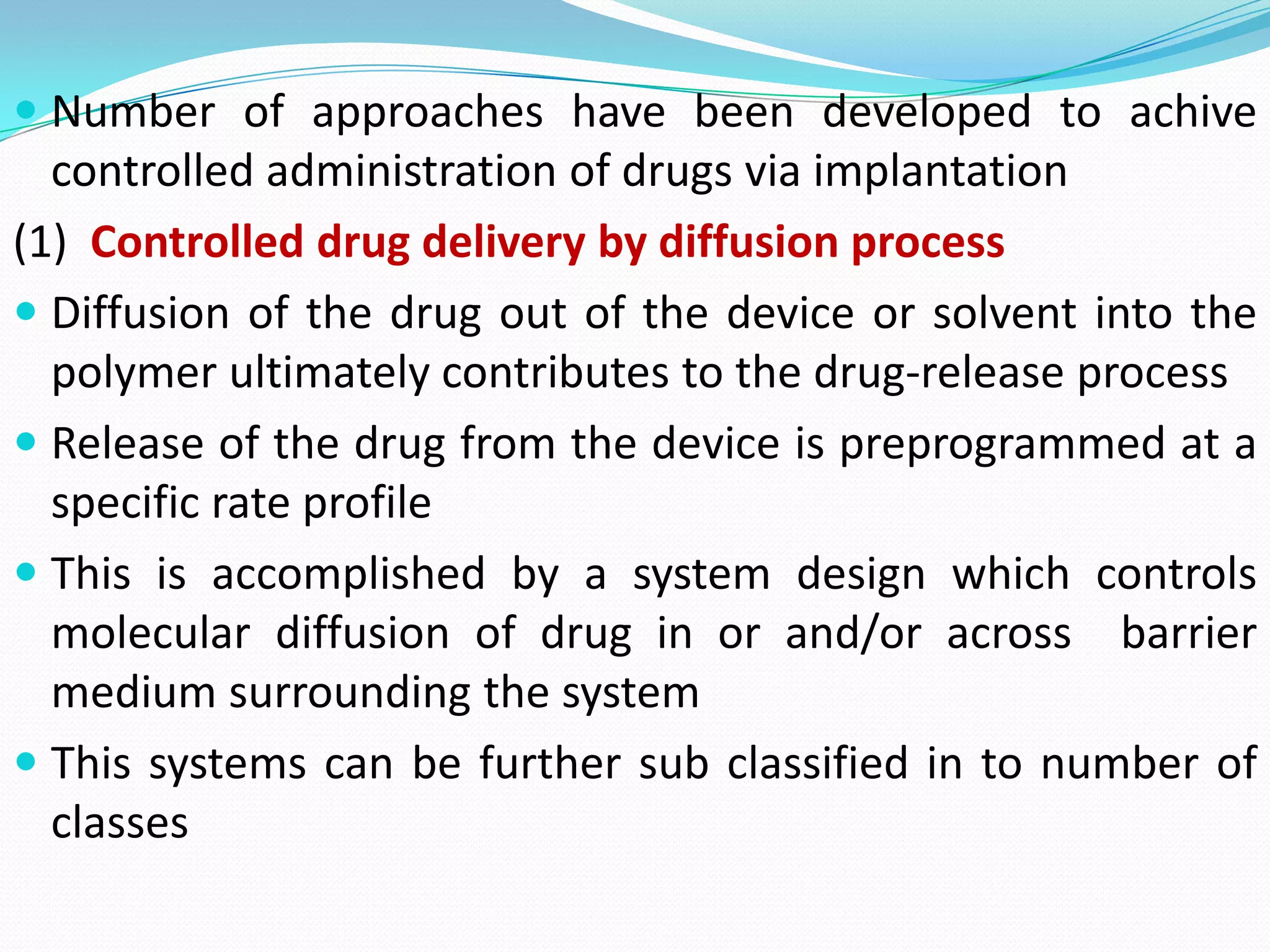 Implantable Drug Delivery System | PPTX