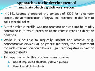Implantable Drug Delivery System | PPTX
