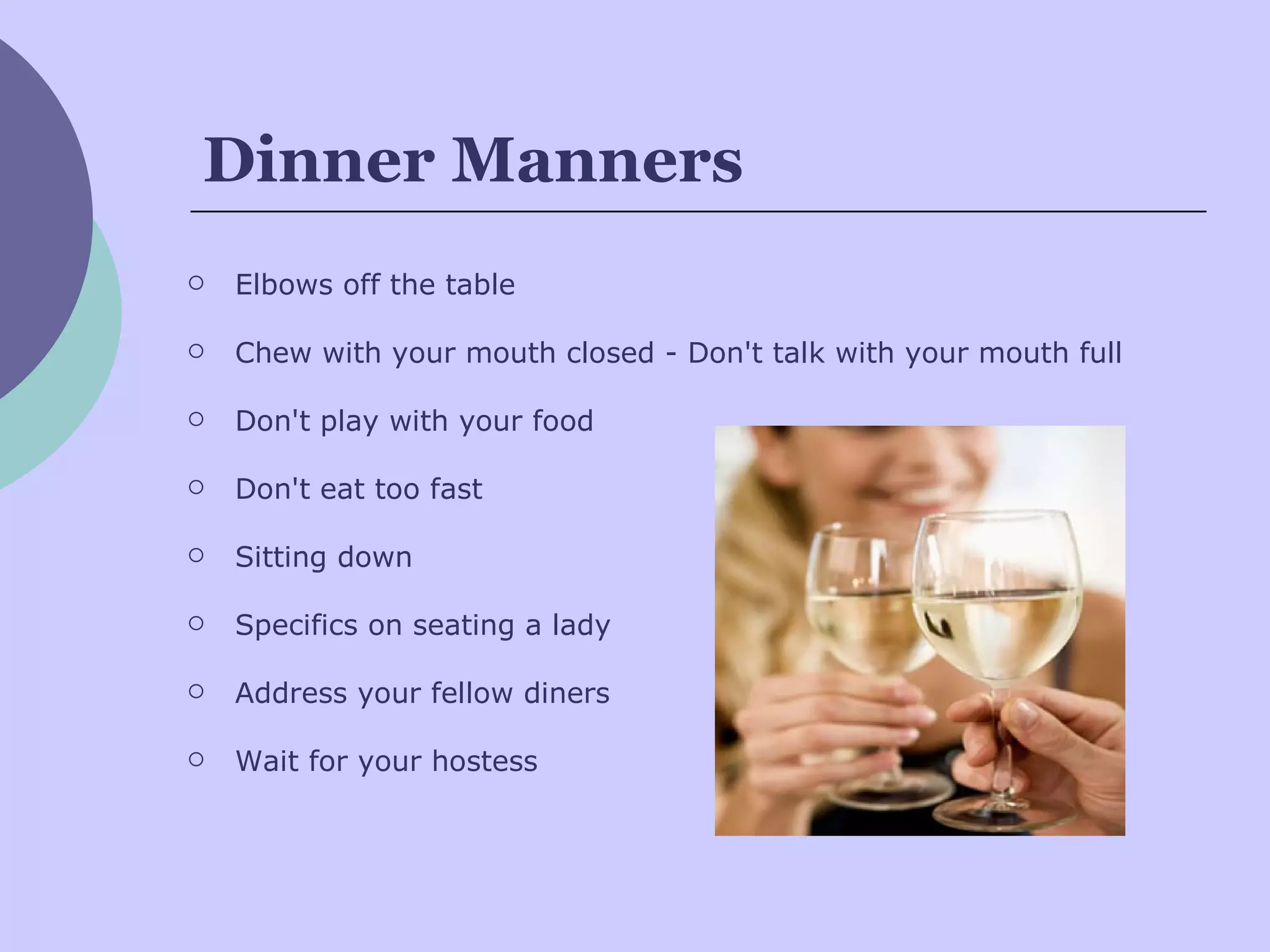 Basics of Etiquette | PPS