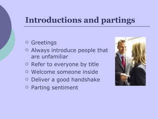 Basics of Etiquette | PPS