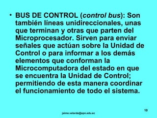 04 Estructura de Buses Compartidos en Microcomputadoras | PPT