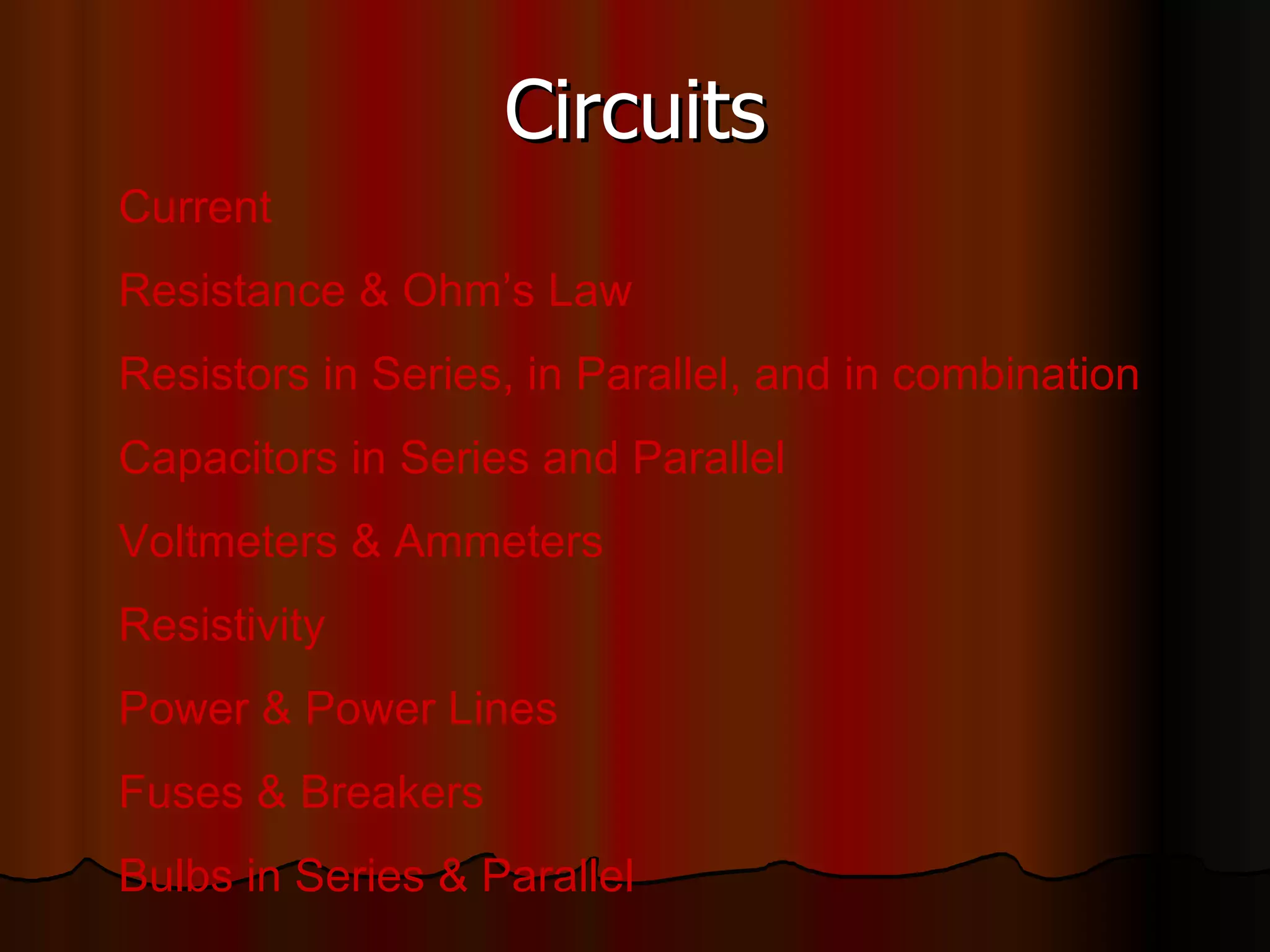 Electric Current and Building Analogy | PPT