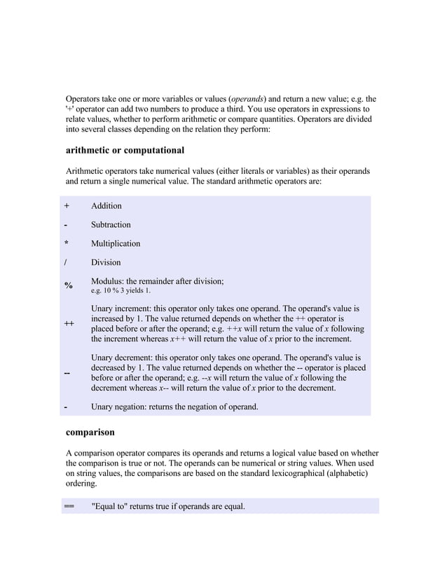 Java Script Language Tutorial | DOC
