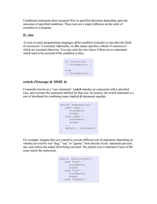 Java Script Language Tutorial Doc
