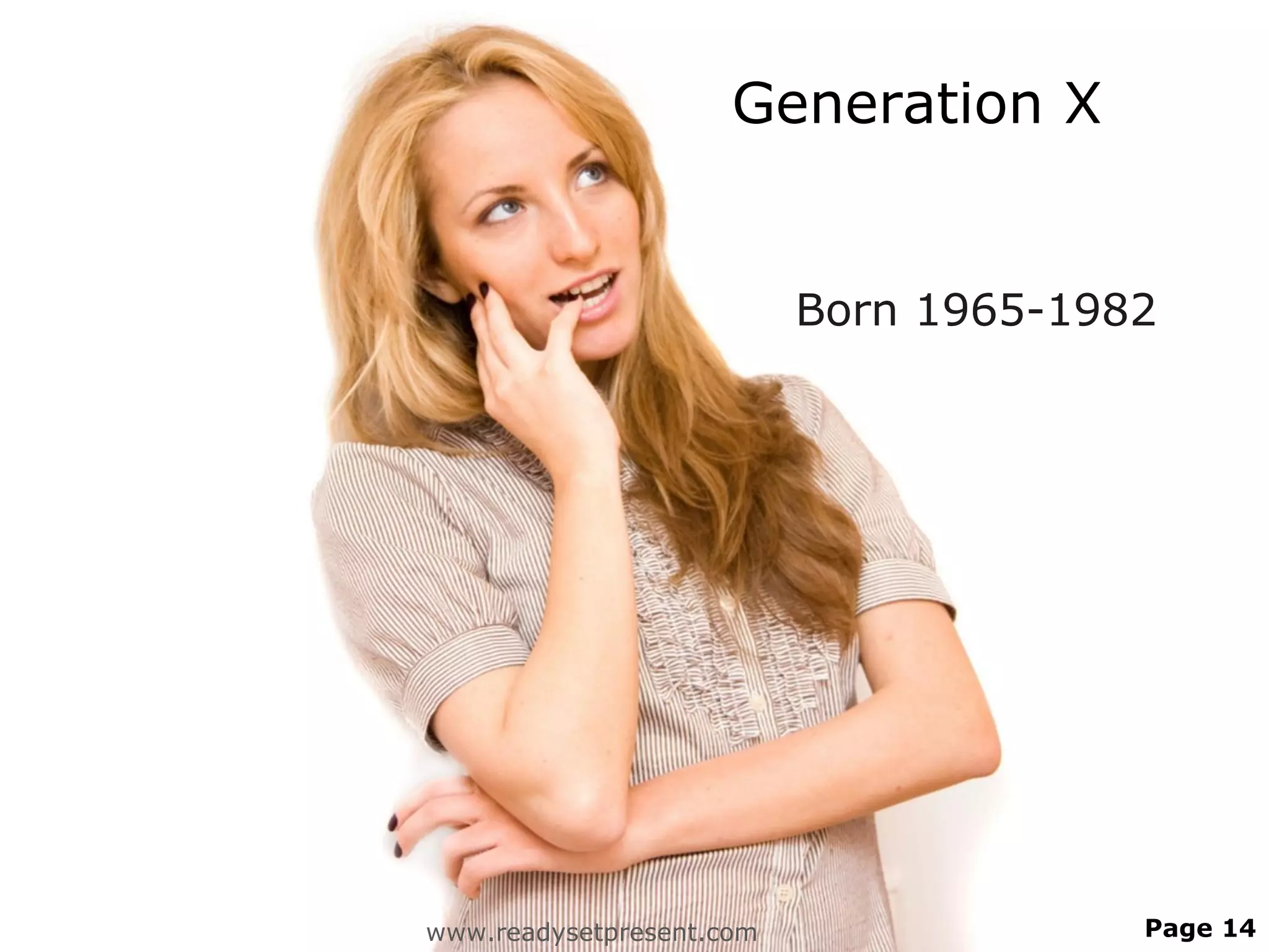 Generations at Work PowerPoint PPT Content Modern Sample | PPT