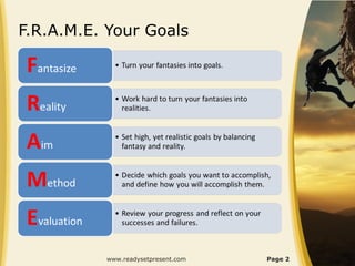 Goal Setting PowerPoint PPT Content Modern Sample | PPT