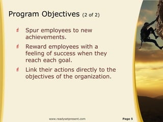 Goal Setting PowerPoint PPT Content Modern Sample | PPT