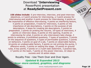 Interviewing PowerPoint PPT Content Modern Sample | PPT