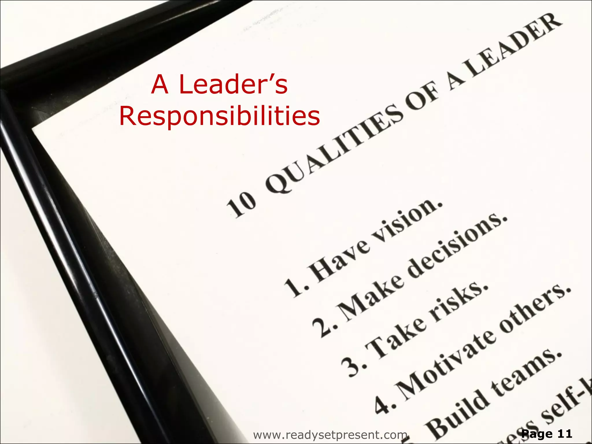 Leadership PowerPoint PPT Content Modern Sample | PPT