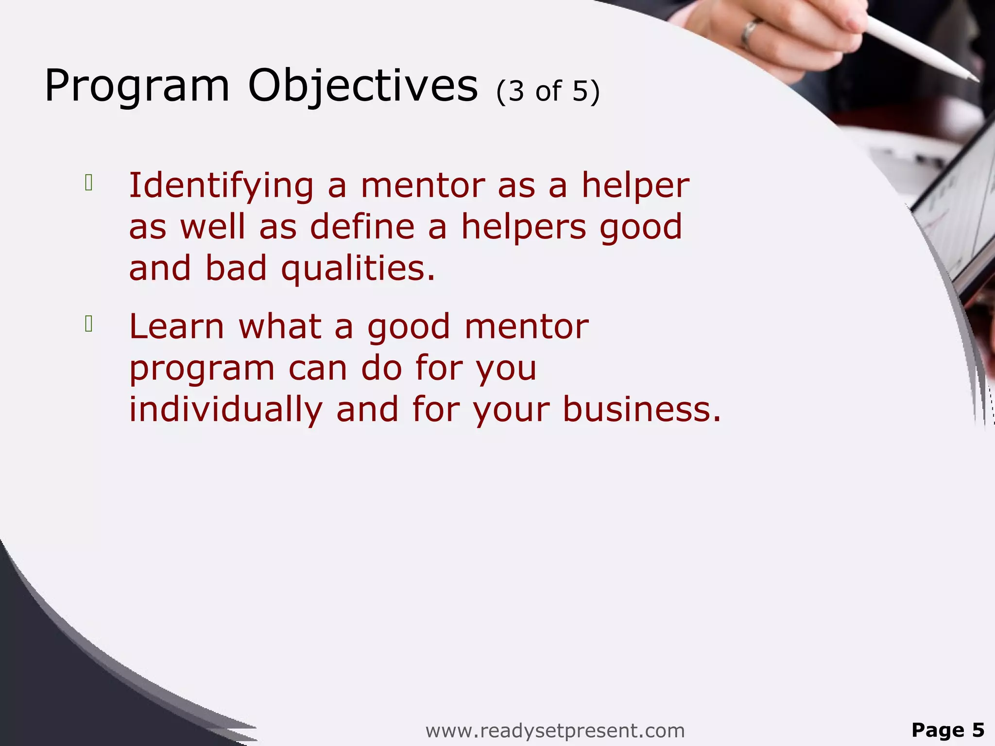 Mentoring PowerPoint PPT Content Modern Sample | PPT