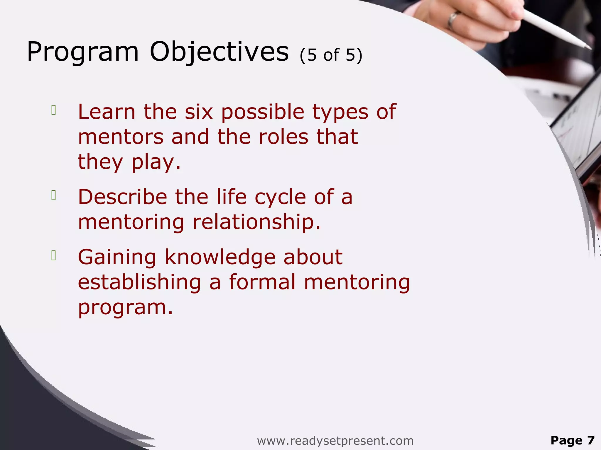 Mentoring PowerPoint PPT Content Modern Sample | PPT