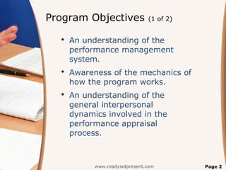 Performance Evaluation PowerPoint PPT Content Modern Sample | PPT