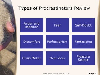 Procrastination PowerPoint PPT Content Modern Sample | PPT