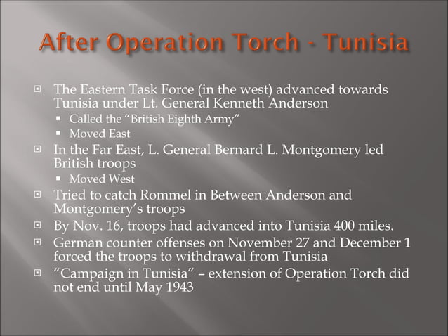Operation Torch | PPT