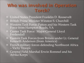 Operation Torch | PPT