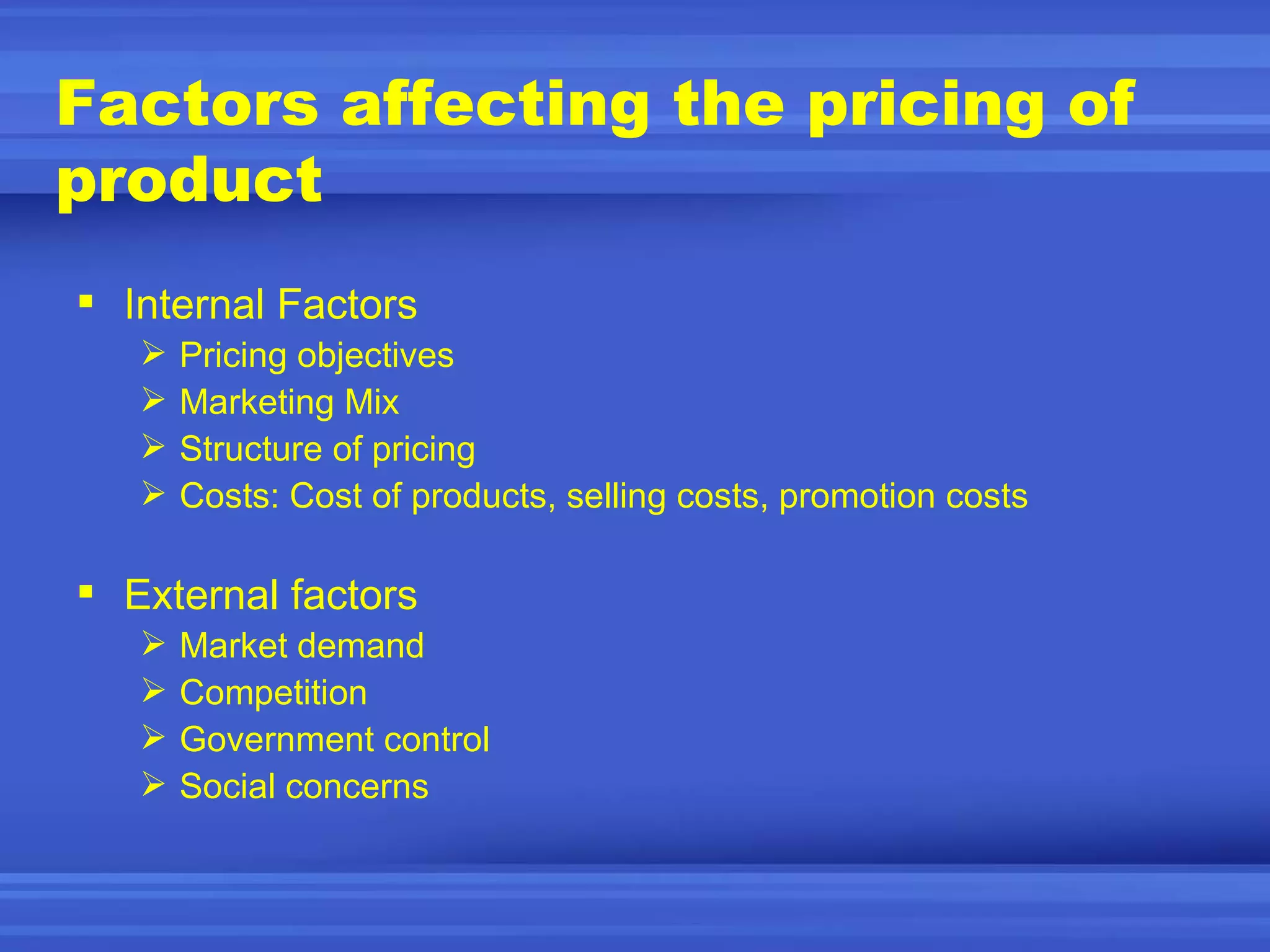 Pricing strategy | PPT