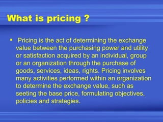 Pricing strategy | PPT
