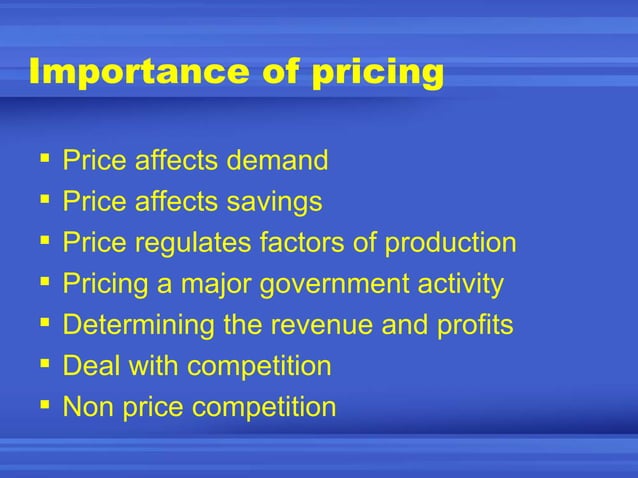 Pricing strategy | PPT