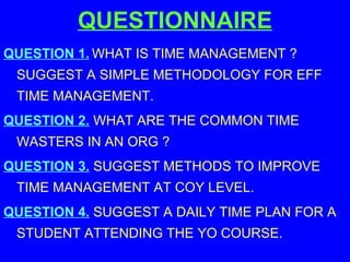TIME MANAGEMENT | PPT