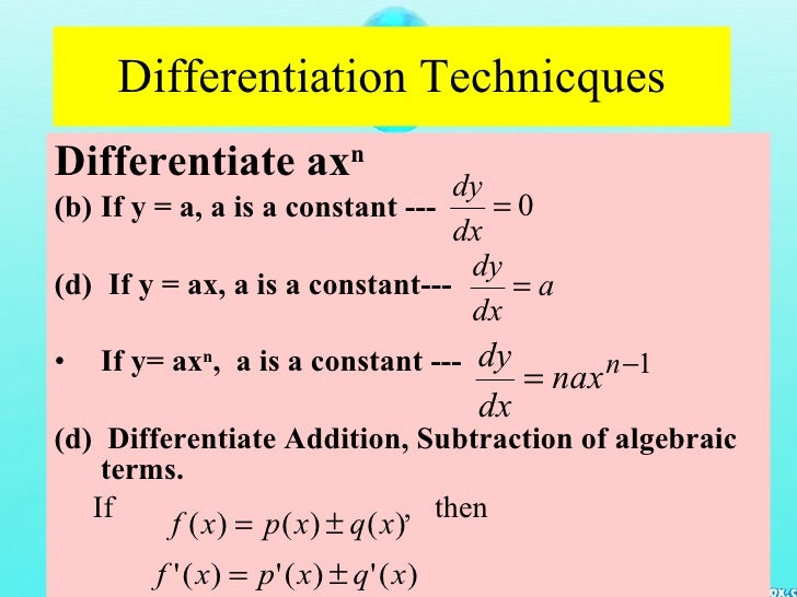 Differentiation