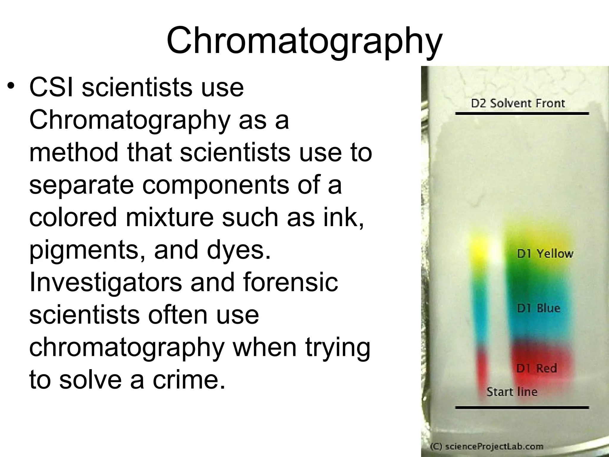 CSI: Ink Chromatography & 3 mini labs | PPT