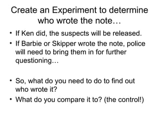 CSI: Ink Chromatography & 3 mini labs | PPT