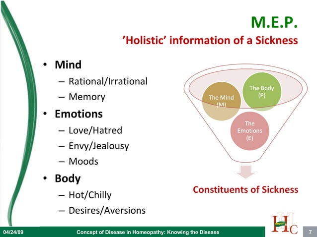 Knowing the Disease: Concept of Disease in Homoeopathy II