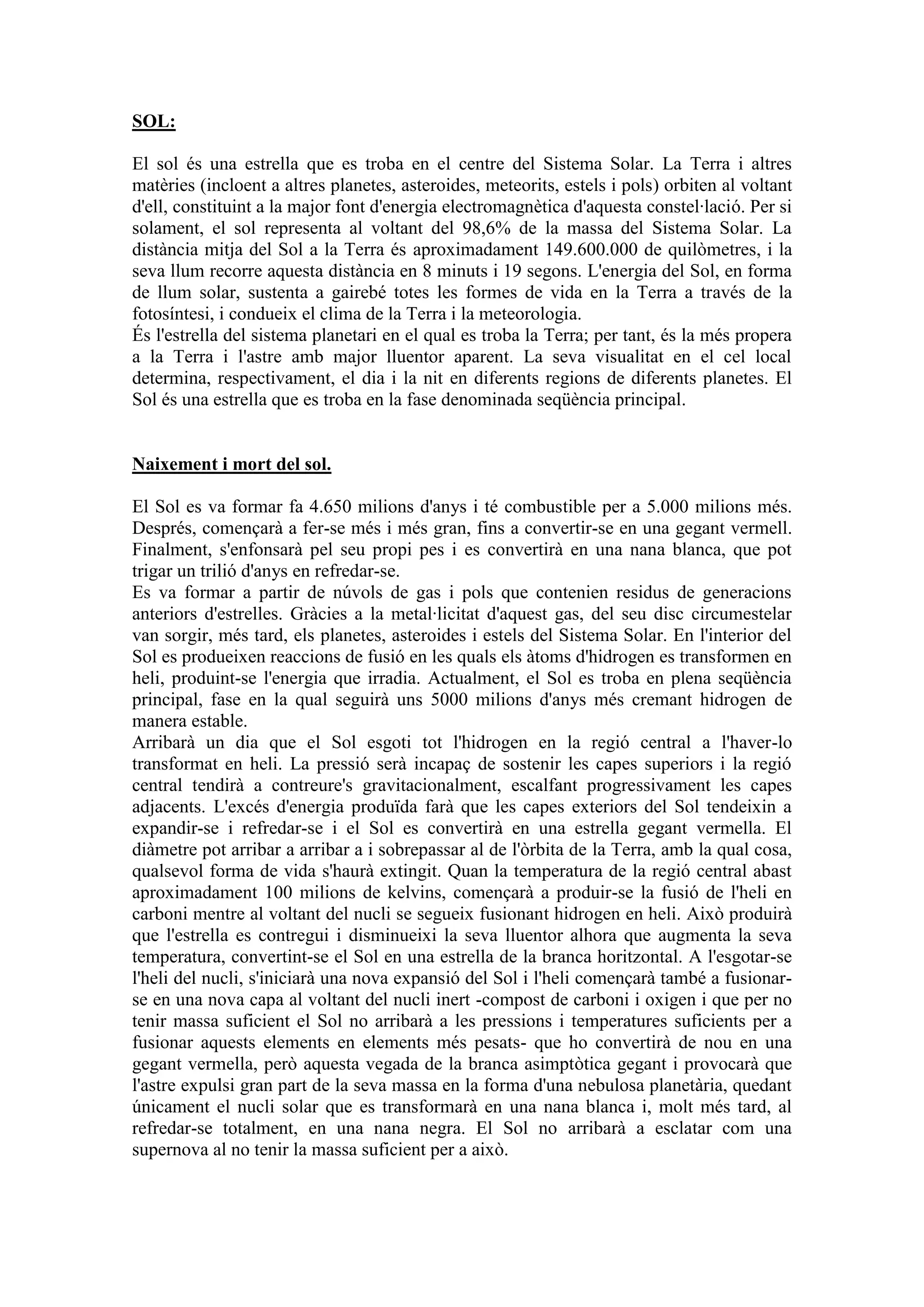 Evolució de les estrelles | PDF