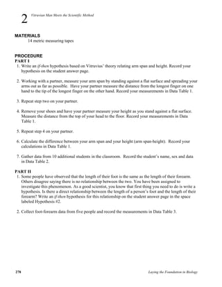 vintruvian man meets the scientific method | PDF