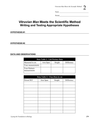 vintruvian man meets the scientific method | PDF