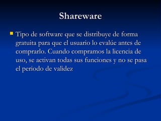 Tipos De Licencias Software Daniel | PPT
