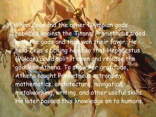 C:\Documents And Settings\Alunno\Desktop\Myth Of Prometheus | PPT ...