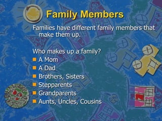 Families PowerPoint Presentation | PPT