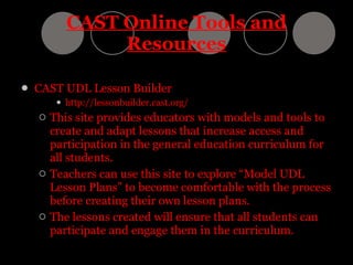 Universal Design for Learning | PPT