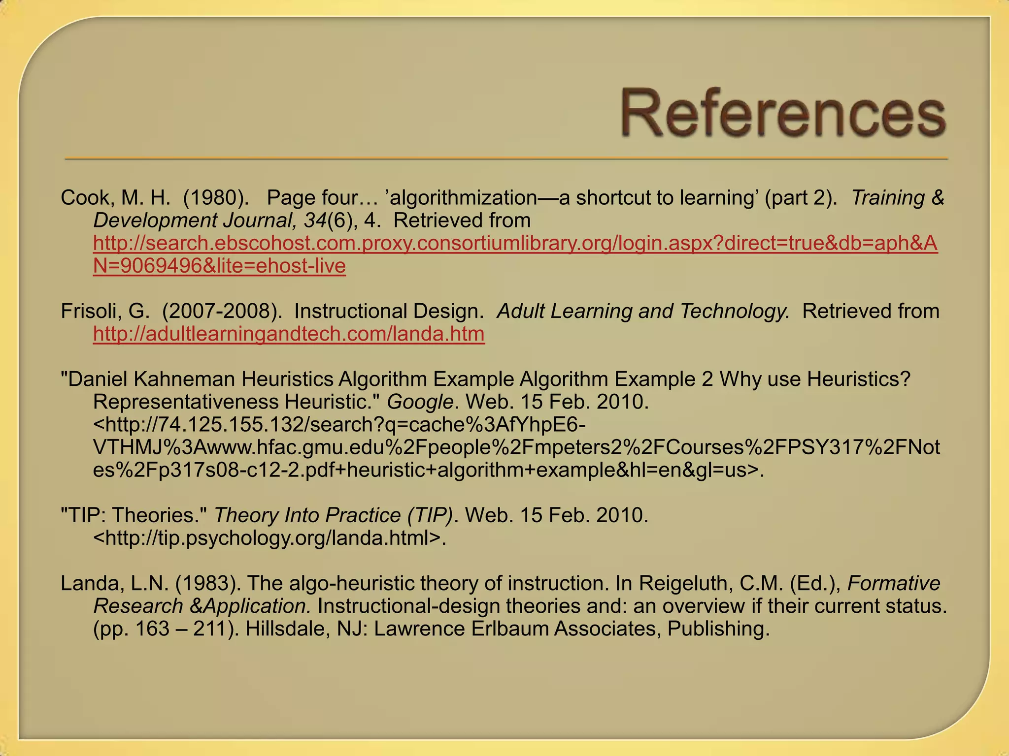 C:\Documents And Settings\Anjds2\Desktop\Algo Heuristcs | PPTX