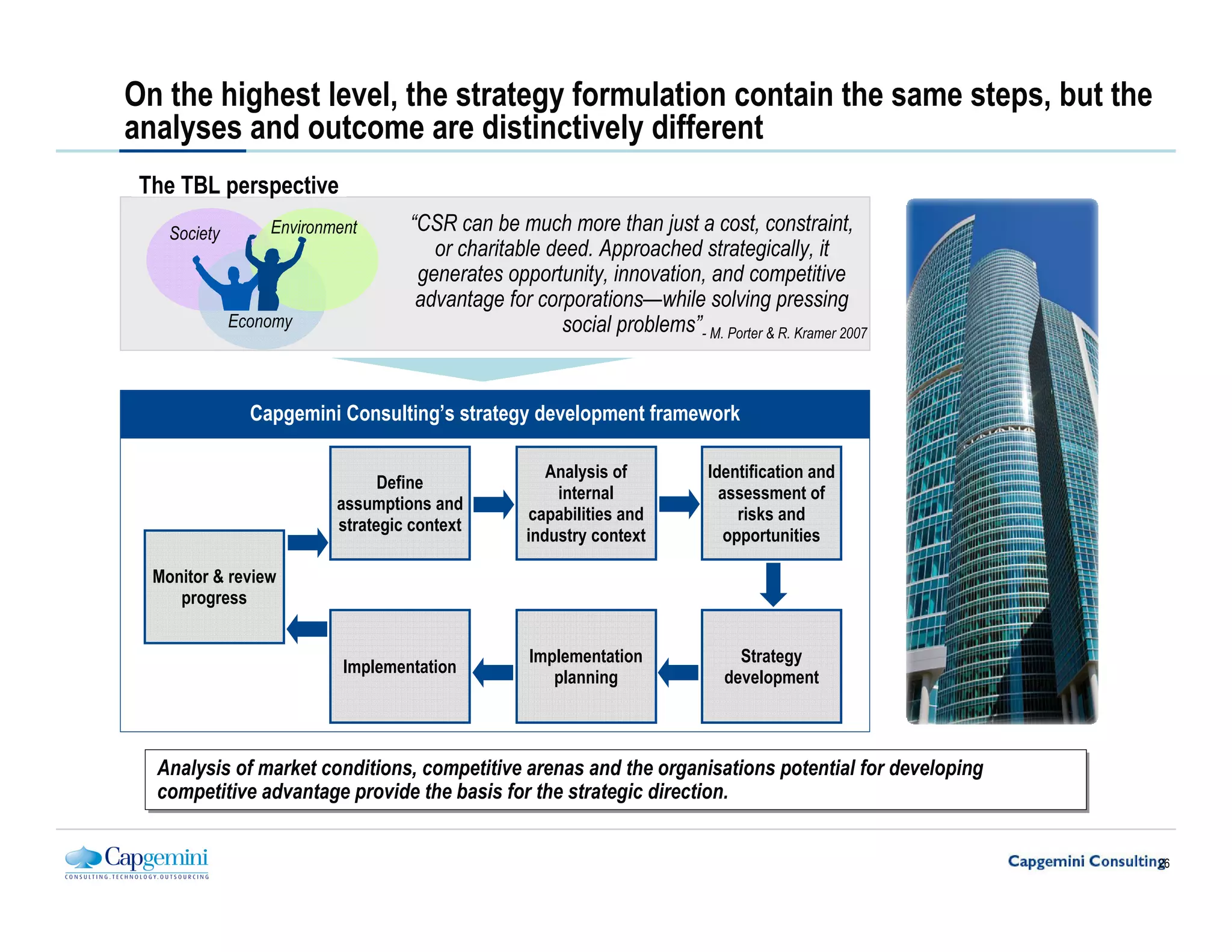 Mastering the Triple Bottom Line - Presentation | PDF