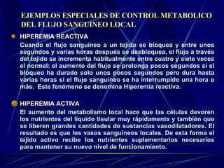 Control del Flujo Sanguineo | PPT