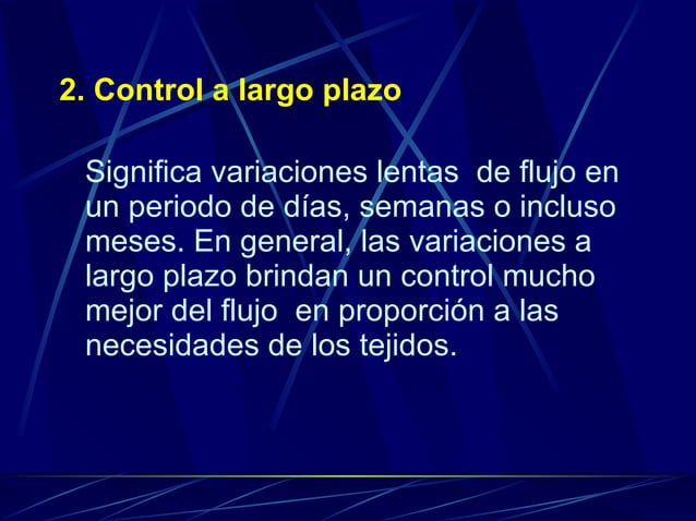 Control del Flujo Sanguineo | PPT