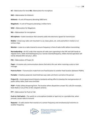 Basic Radio 101 Participant Guide | PDF