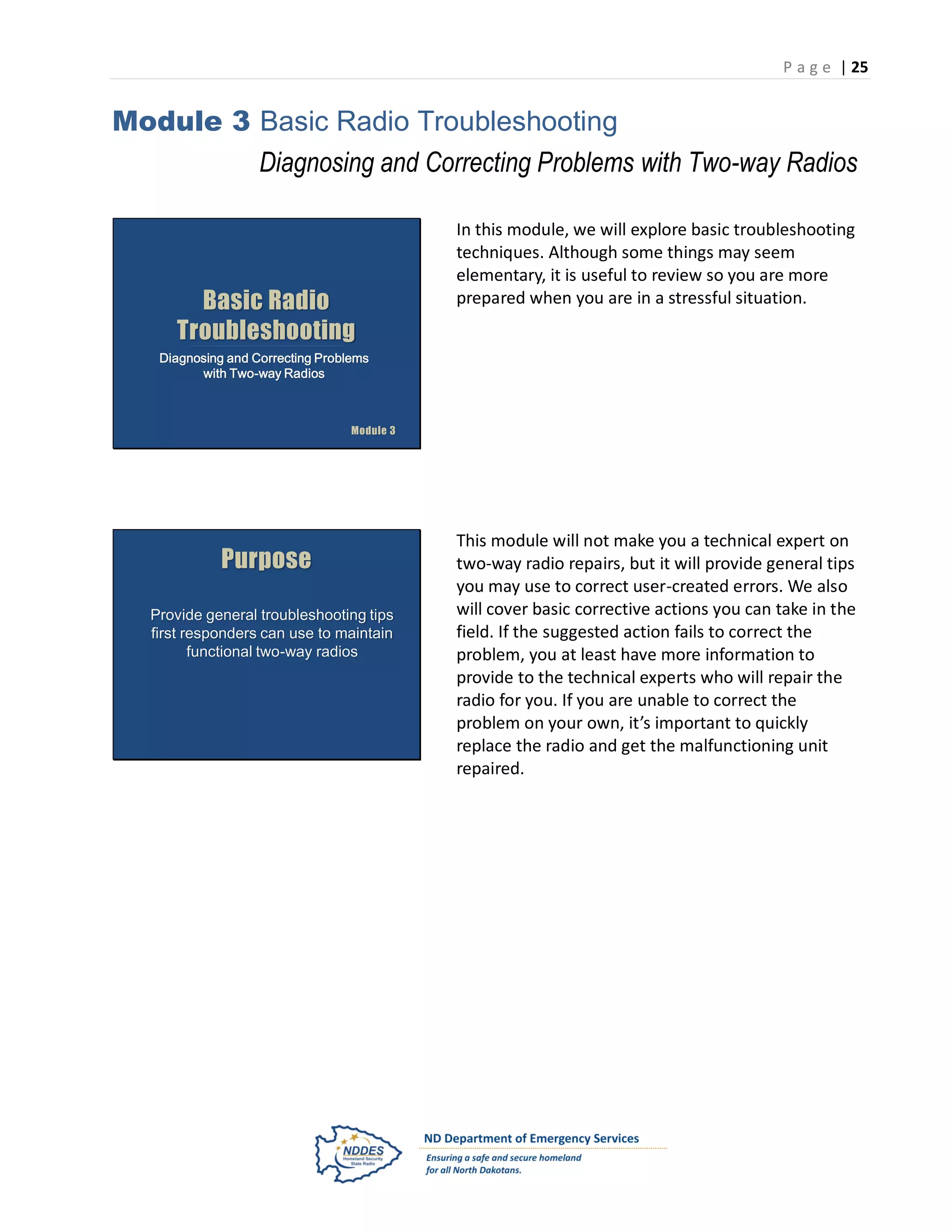 Basic Radio 101 Trainers Guide | PDF