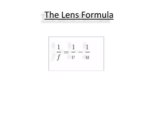 Ray Optics Formulaes | PPTX