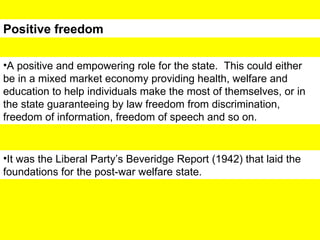 overview of liberalism 2009 | PPT