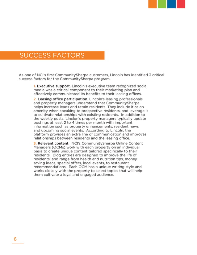 C:\Documents And Settings\Candrews\My Documents\Sherpa Case Studies\Lincoln | PDF