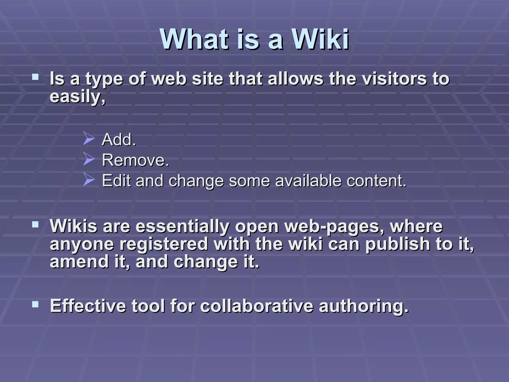 What is Wiki | PPT