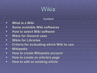 What is Wiki | PPT