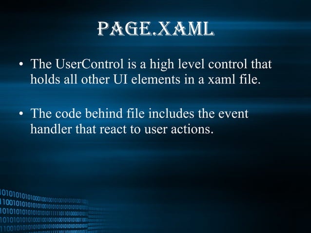 XAML pages | PPT