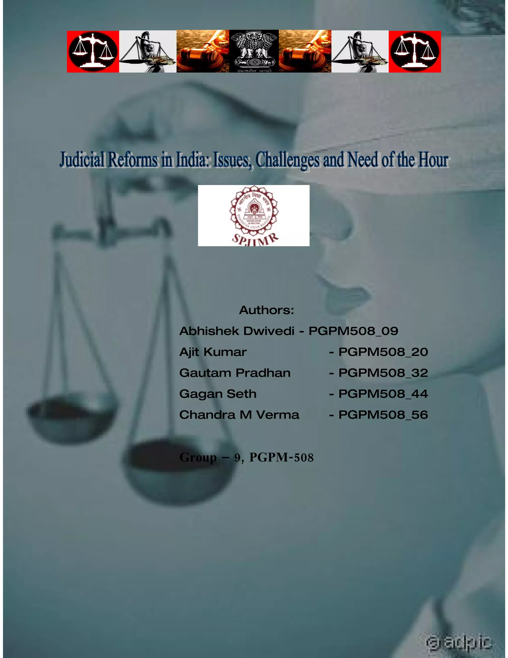 Judicial Reforms in India | DOC