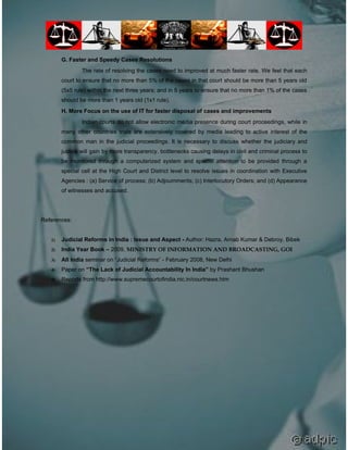 Judicial Reforms in India | DOC