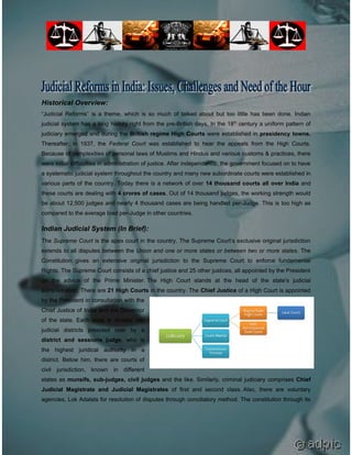 Judicial Reforms in India | DOC