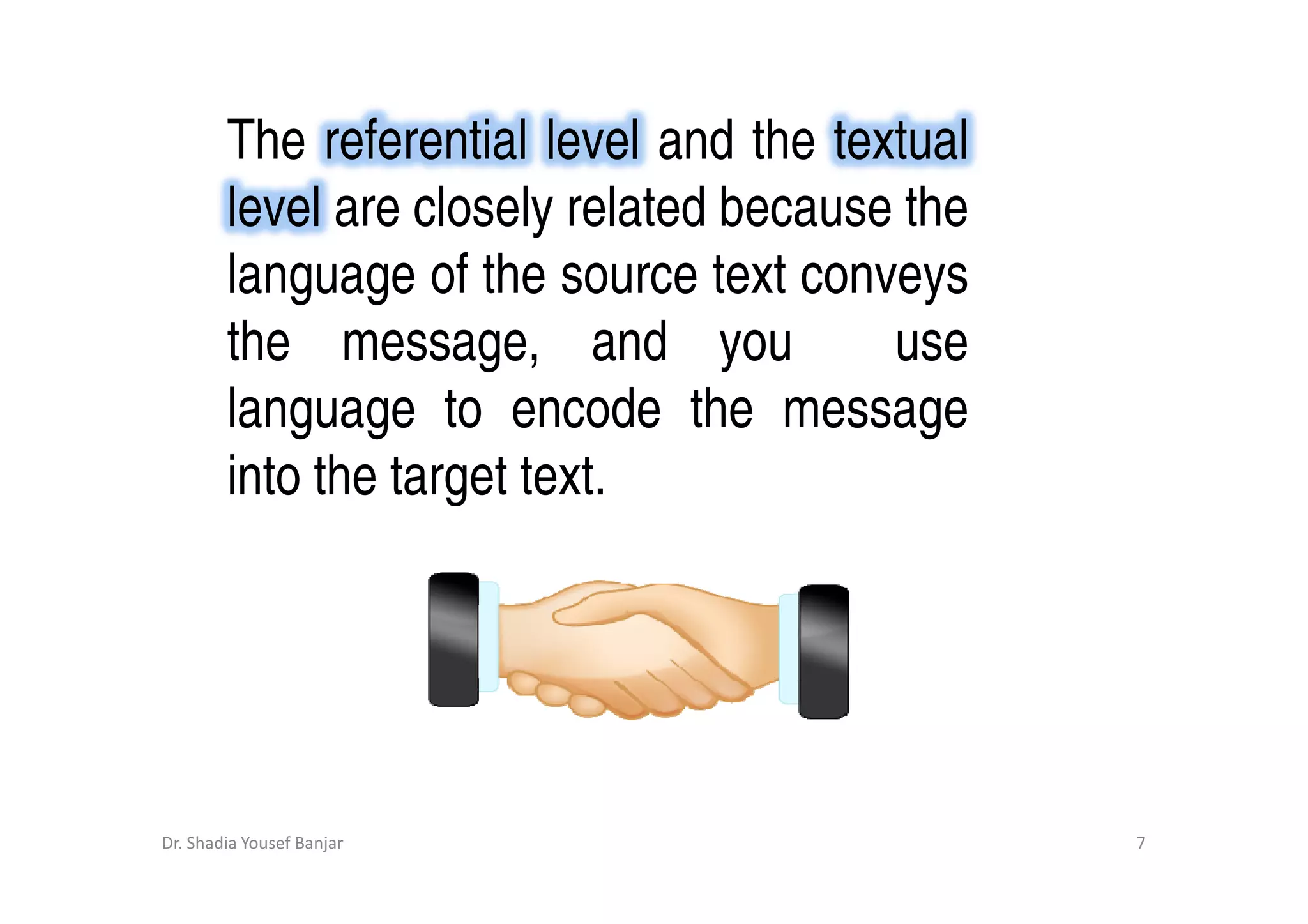 Levels of Translating, by Dr. Shadia Yousef Banjar | PDF